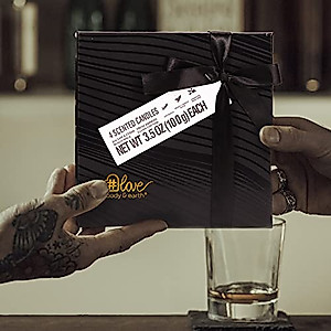 Candles for Home Scented, 4×3.5oz Aromatherapy Candles for Men, Soy Wax Candle Set, Candle Gift Set for Men, Stress Relief Relax Body