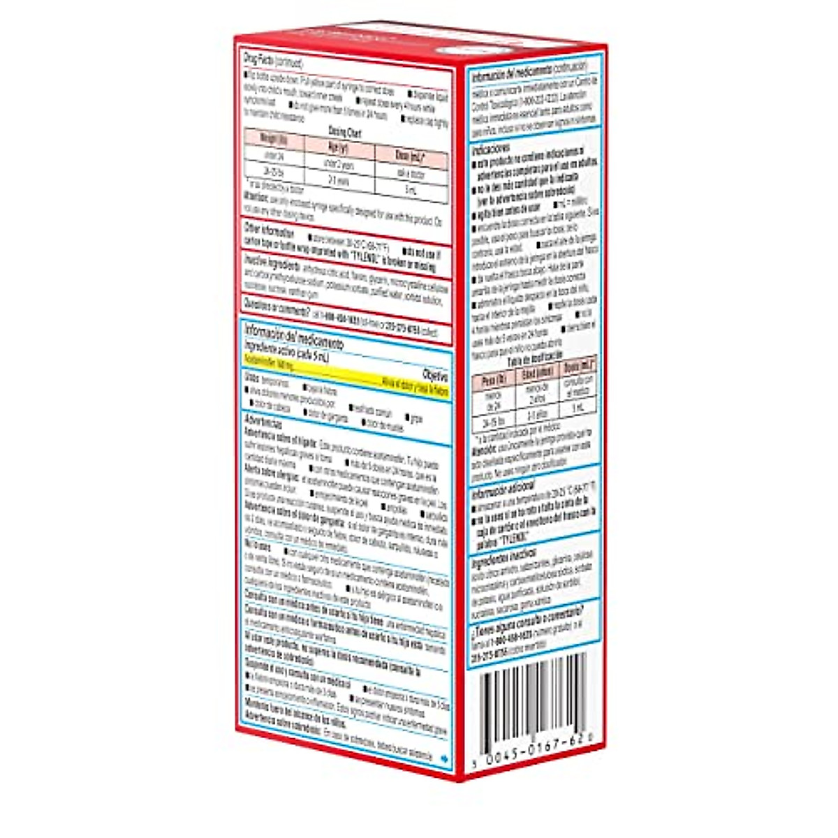 Tylenol Infants Acetaminophen Medicine, Pain & Fever Relief, Dye Free Cherry, 2 fl. oz