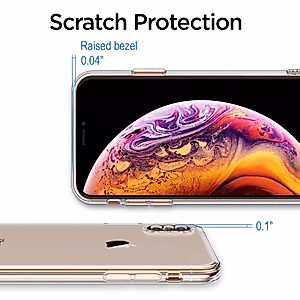 Shamo's iPhone XS Max Case - Soft TPU Material - Flexible - Precise Fit - Shock Absorption - Scratch Resistance - Non-Slip Grip - Wireless Charging Compatible - Slim & Lightweight - Transparent Design