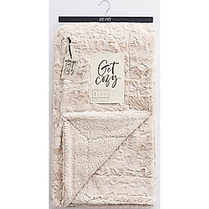 Artisan 34 Extra Warm and Cozy Faux Fur Throw Blanket- Bed & Couch Fuzzy and Fluffy Super Soft Reversible Taupe Throw Blanket for Home Décor- Double Sided, Ultra Soft Throw Blanket- 50 x 60 Taupe