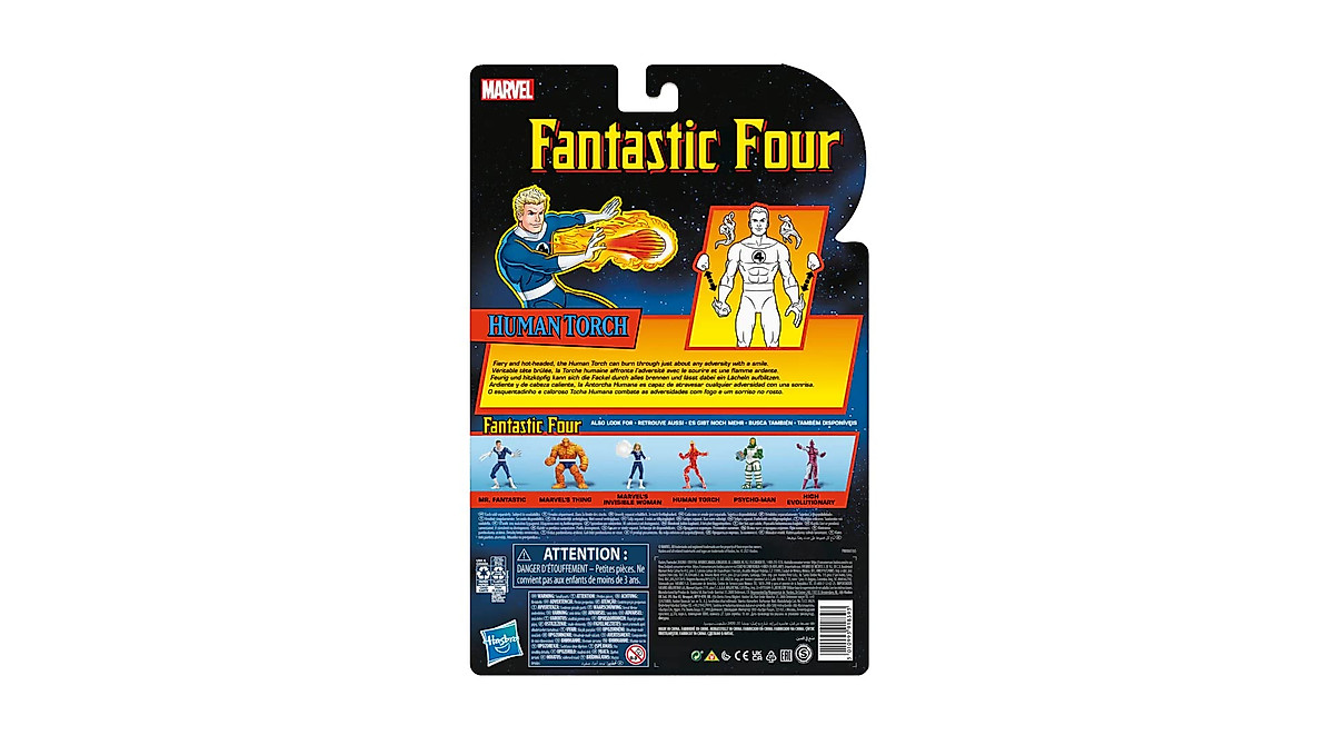 Human Torch Action Figure - Marvel Legends Retro Series