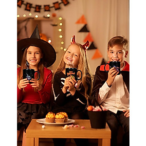 Cessfle Halloween Pumpkin Color Changing Mug, 11oz Halloween Heat Changing Coffee Mugs, Funny Halloween Mugs, Halloween Gifts For Kids Adult