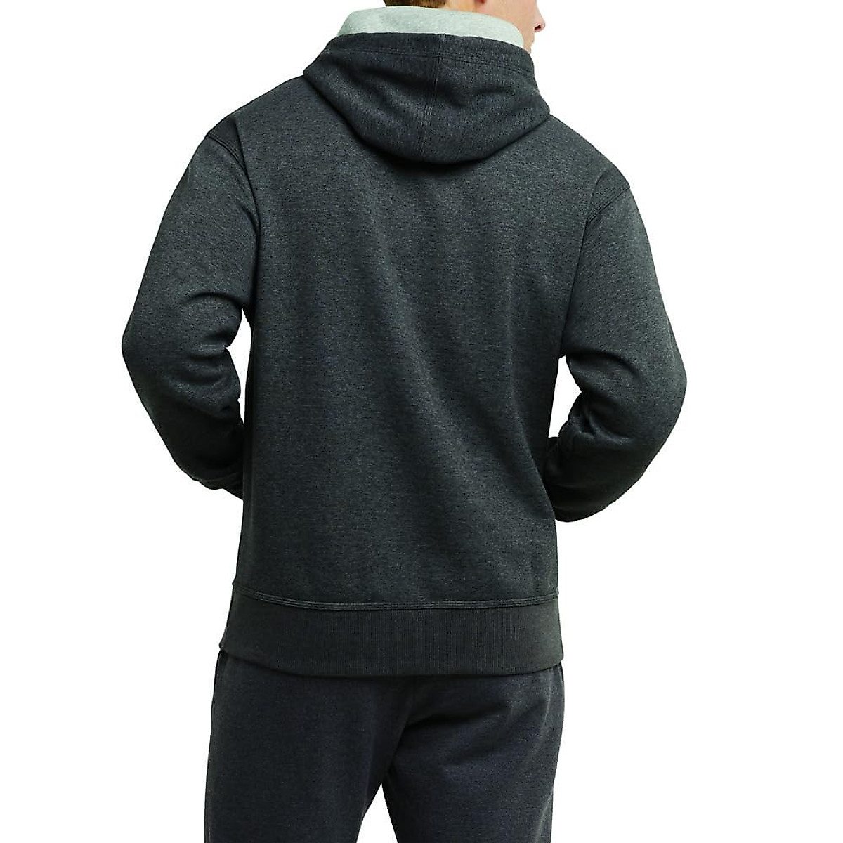 Champion Men's Hoodie, Powerblend, Fleece Striped Sweatshirt for Men (Reg. or Big & Tall)