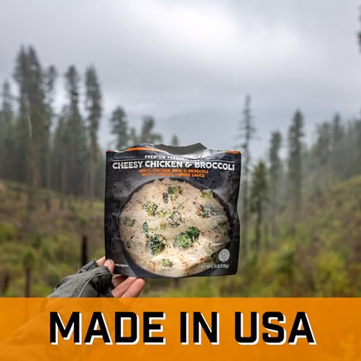 Peak Refuel Cheesy Chicken & Broccoli | Premium Freeze Dried Camping Food | Backpacking & Hiking MRE Meals | Just Add Water | 100% Real Meat | 52g of Protein | 2 Serving Pouch