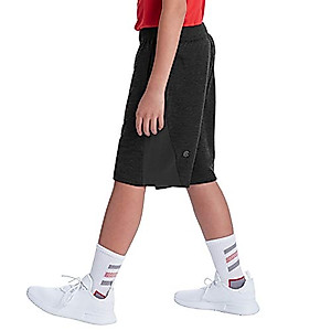 C9 Champion Boys' Heather Shorts-9" Inseam, Ebony, M