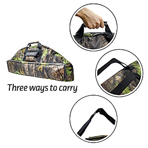 Alephnull Compound Bow Case with Arrow Pocket Soft Bow Bag (Oak, Diemension: 36.5“x16.9)