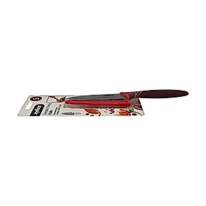 ZYLISS Serrated Paring Knife, 4-Inch Stainless Steel Blade, Red