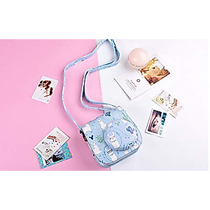 Katia Camera Case Bag Compatible for Fujifilm for Instax Mini 11/9/ 8+/ 8 Instant Film Camera with Shoulder Strap and Photo Accessories Pocket - Alpaca