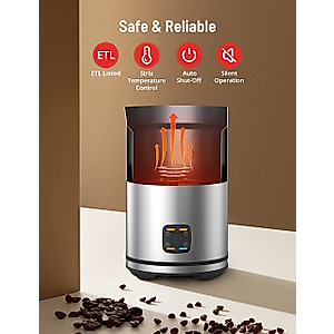 Milk Frothers, PARIS RHÔNE 4-in-1 Automatic Warm and Cold Milk Foamer, Electric Milk Frother and Steamer for Coffee, Milk Warmer, Foam Maker for Latte, Cappuccino, Macchiato