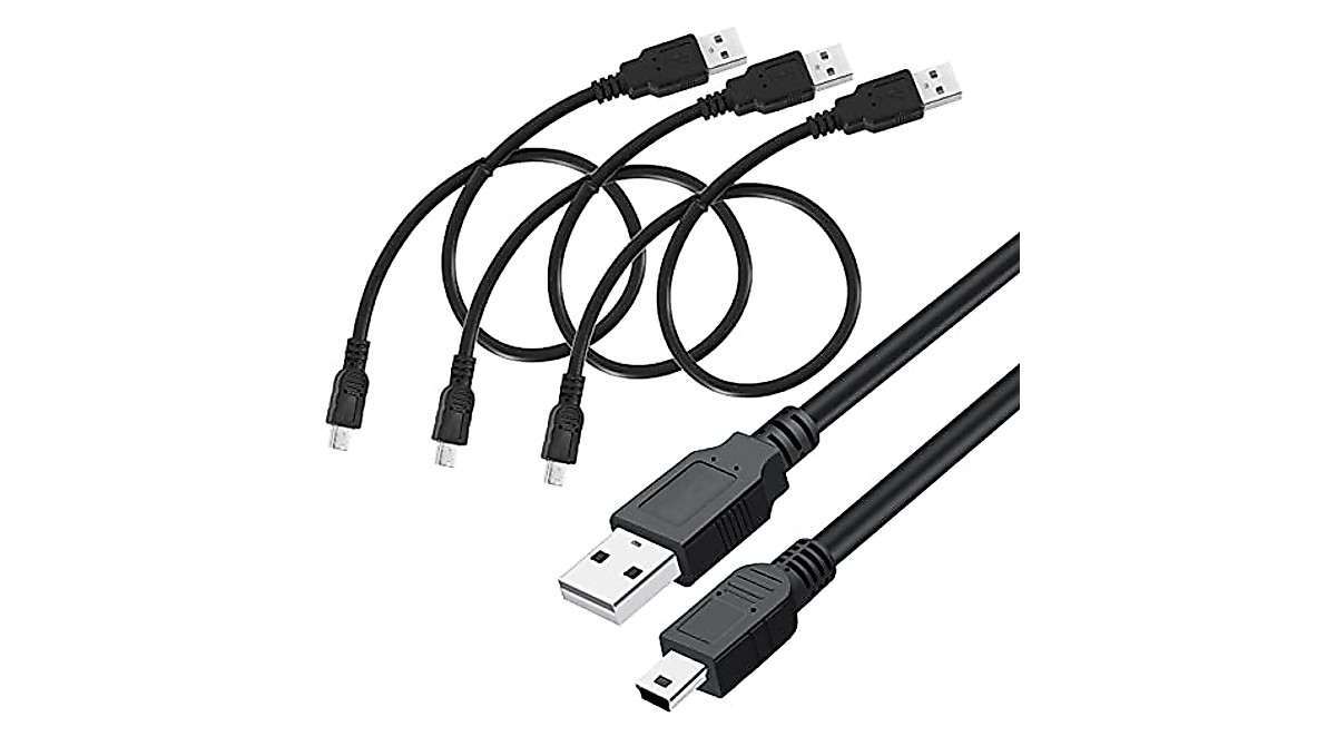 Get 3 Pack USB 2.0 to Mini USB Cables for Camera & HDD
