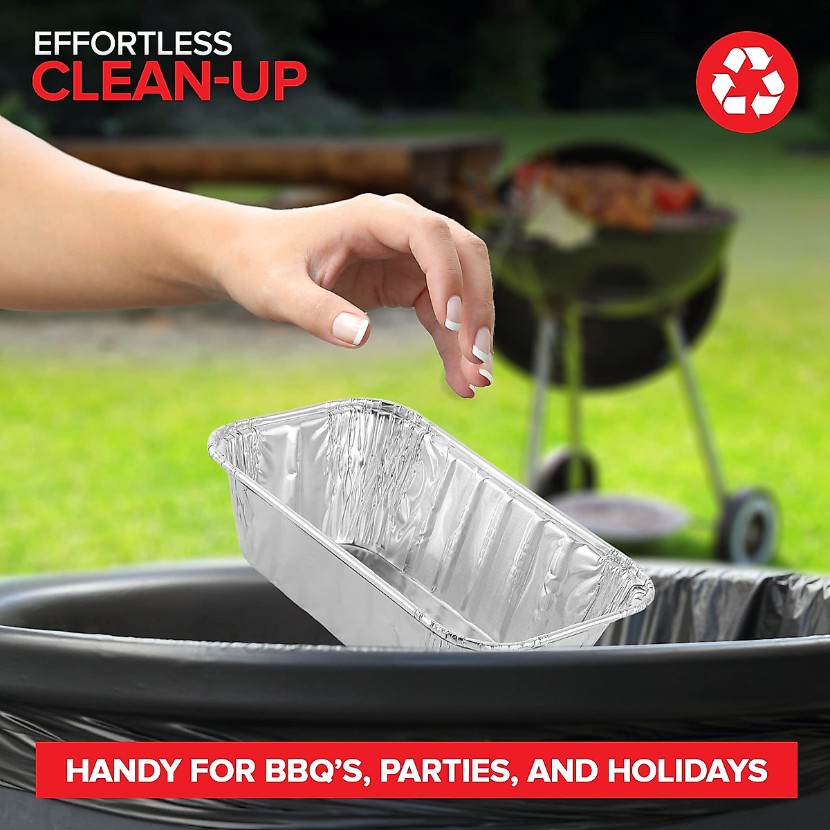 Stock Your Home Aluminum Pans Mini Loaf Pans (50 Pack) 1 Lb Aluminum Foil Tin Pans, Small Loaf Pans – 1 Pound Disposable Baking Pans Perfect for Baking Cakes, Bread Loaves - 6 x 3.5 x 2