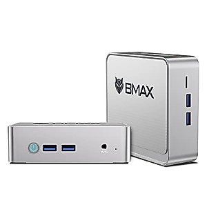 Bmax B3 Mini PC 11th Gen 4-Core N5095(Up to 2.9GHz) 8GB RAM/256GB SSD Mini Desktop Computer 4K Dual Screen Display Push-Pull Cover WiFi5/Dual HDMI/USB 3.0/BT4.2 Micro Pc Mini Computer
