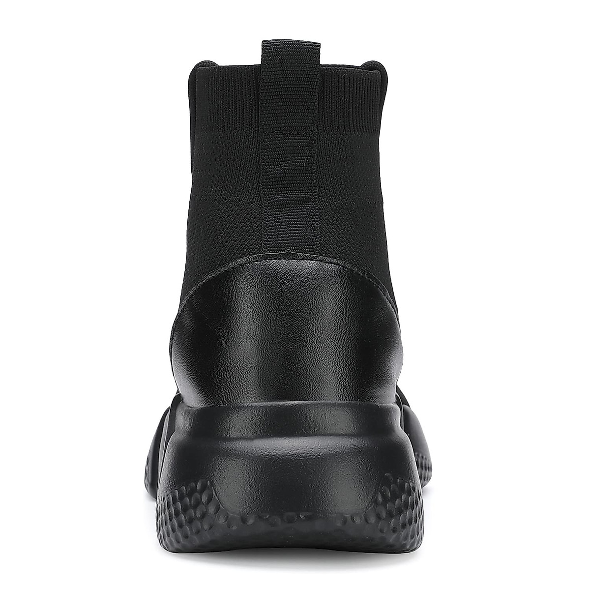 Casbeam Men's Running Knit Comfortable Lightweight Breathable Casual Sports Shoes Fashion Sneakers Slip-On Walking Shoes All Black Size 8.5