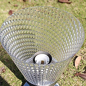 ZZYJYALG Outdoor Waterproof Column Lamp Modern Minimalist Creative Stainless Steel Anti-Rust Lighting E27 Pillar Light Home Garden Corridor Wall Courtyard Decoration Post Lamp