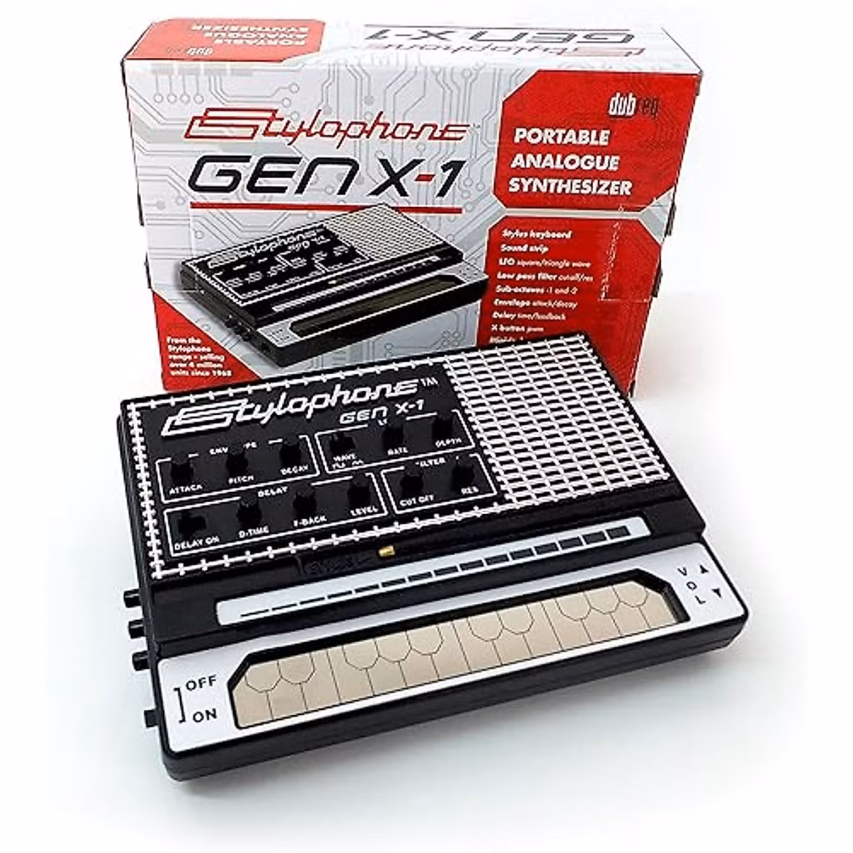 Stylophone Gen X-1 Portable Analogue Electronic Synthesizer with Built-in Speaker | Synth Musical Instrument | Synthesizer Keyboard | Stylophone Instrument