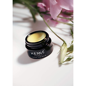 Henné Organics Luxury Lip Balm - Natural and Organic Moisturizer - 0.35 Ounce Jar