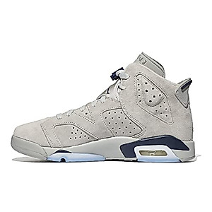 Jordan Boy's Air Jordan 6 Retro (Big Kid) Magnet/College Navy 4 Big Kid M
