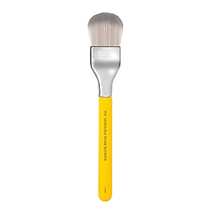 Bdellium Tools Professional Makeup Brush - Studio Series 952 Small Rounded Double Dome Blender - With Soft Synthetic Fibers, For Application & Blending (Yellow, 1pc)