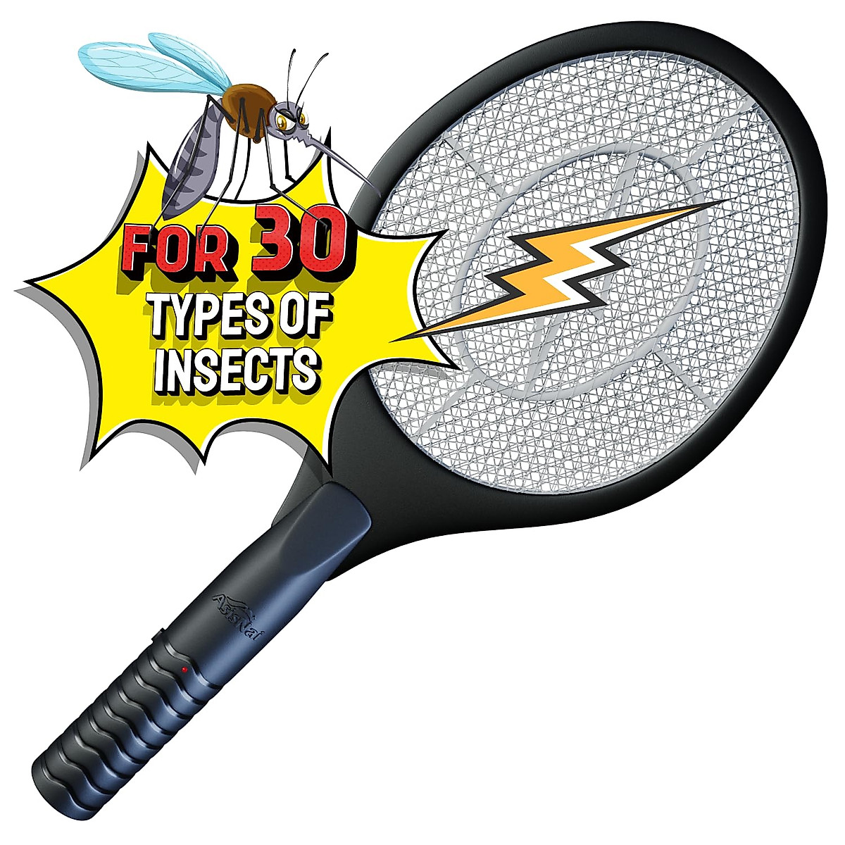 ASISNAI Bug Zapper Racket - Safe Indoor & Outdoor Use
