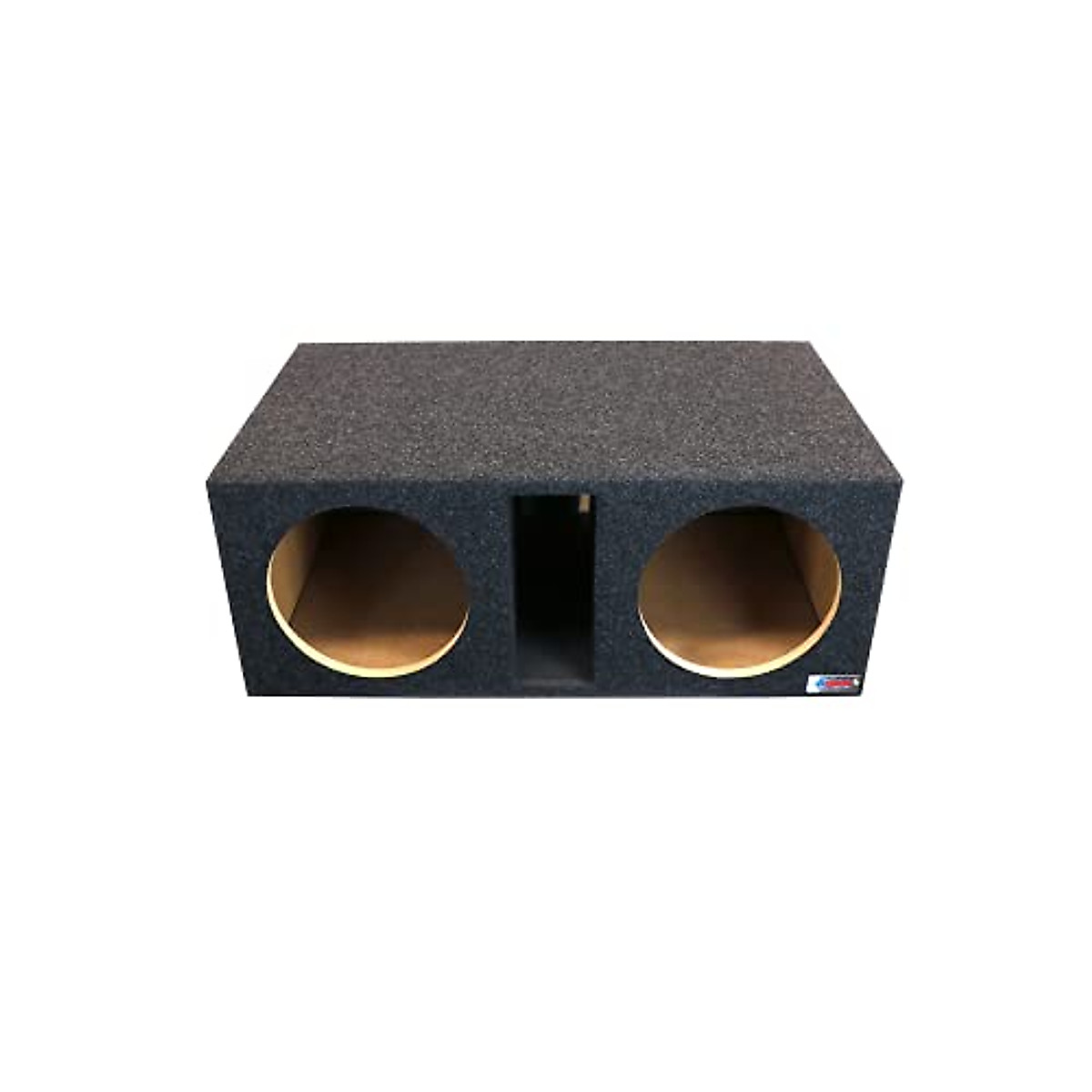Bbox Dual Vented 15 Inch Subwoofer Enclosure - Pro Series Dual Vented SPL Car Subwoofer Boxes & Enclosures - Premium Subwoofer Box Improves Audio Quality, Sound & Bass - Nickel Finish Terminals