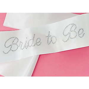 Shimmer Anna Shine Bride to Be Rhinestone Sash, Bachelorette Party, Bridal Shower, Wedding Decor