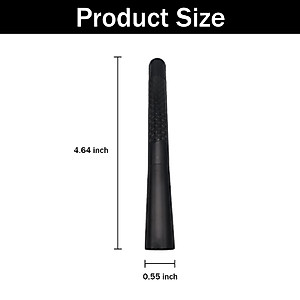 5 Inch Short Car Antenna, Carbon Fiber Car Short Radio Antenna,Suitable for Wrangler JK/JL Chevy Silverado & GMC Sierra/Denali Ford 150 2009-2022 Most Car Models with Removable Antenna (Black)…