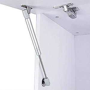 2Pcs 40N/8.8lb Gas Strut Lift Support Cabinet Door Lift Pneumatic Support(Silver)