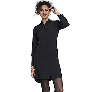 Cherokee Infinity Women Scrubs Lab Coats 40" 1401A, XL, Black