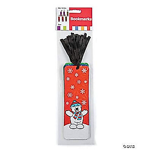 Fun Express Holiday Bookmarks with Activities for Christmas - Stationery - 24 Pieces