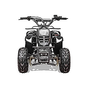 MotoTec Rex 110cc 4-Stroke Kids Gas ATV Black