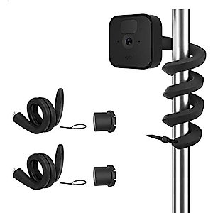 VOMENC 【Upgraded Version】 Flexible Twist Mount for All-New Blink Outdoor Indoor Camera Blink Mini and Blink Indoor and Outdoor Camera (Black 2PACK)