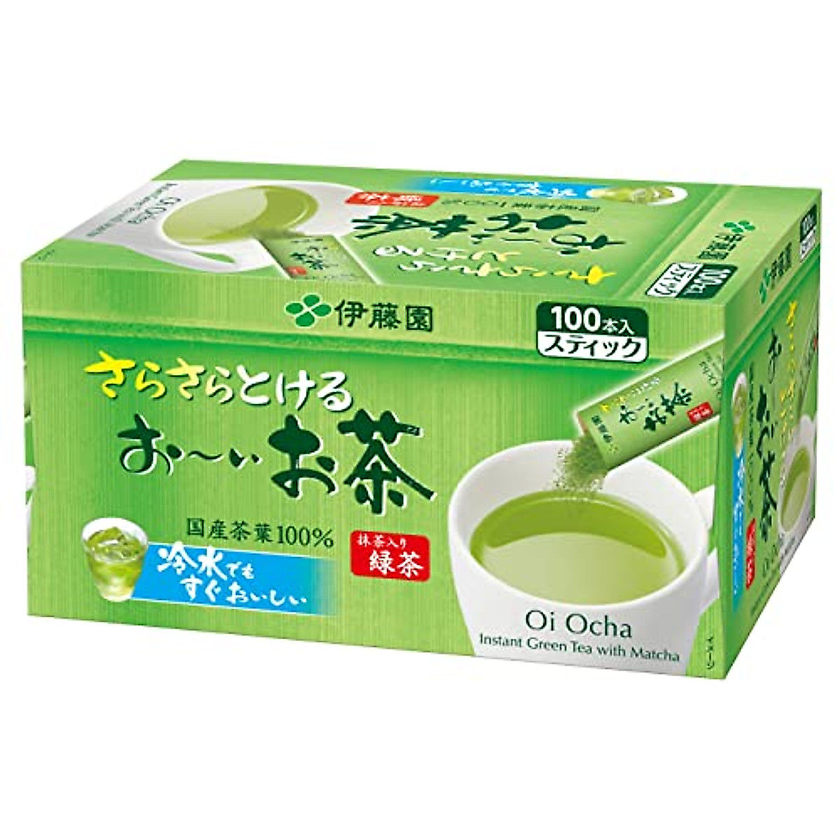 Ito En Oi Ocha Japanese Green Tea, Macha blend, pack of 100 [Japan Import]