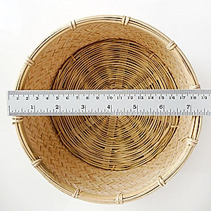 Exotic Art Dine Inner Sticky Rice Steamer Cooking Bamboo Basket for Insert in Rice Cooker (Basket Diameter 7").