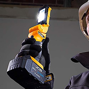 JCB Tools - 20V, 3-Piece Power Tool Kit - Hammer Drill Driver, Impact Driver, LED Work Light, 2 x 2.0Ah Batteries, Fast Charger and Tool Bag - For Home Improvements, Drilling, Masonry, Screw Driving