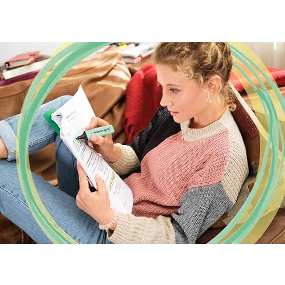 STABILO Highlighter BOSS ORIGINAL Pastel - Pack of 10 - Pink Blush