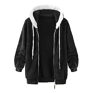 Sweatshirt Jackets for Women with Zipper Women's Quarter Zip Pullover Women Relaxed-fit Double-Breasted Pink Vest Womens Waffle Knit Shacket Thongs for Women Women Clothes Fashion Oversized Moto