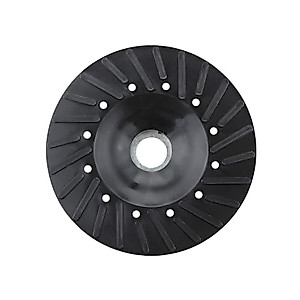 BHA Angle Grinder Ribbed Backing Pad for Resin Fiber Disc, 4.5" x 5/8"-11