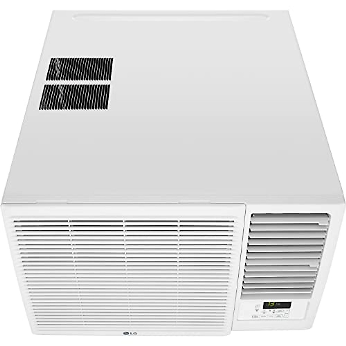 LG 18,000 BTU Window Air Conditioner with Supplemental Heat, Cools 1,000 Sq.Ft. (25' x 40' Room Size), Electronic Controls with Remote, 2 Cooling, Heating & Fan Speeds, Slide In-Out Chassis, 230/208V