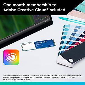 Western Digital 1TB WD Blue SN570 NVMe Internal Solid State Drive SSD - Gen3 x4 PCIe 8Gb/s, M.2 2280, Up to 3,500 MB/s - WDS100T3B0C