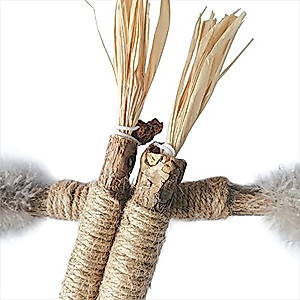 Jkshop 3Pack Catnip Toys ,Cat Chew Toy Cat Kicking Silvervine Stick Teeth Cleaning,Indoor Cat Toy for All Kitten Interactive Cat