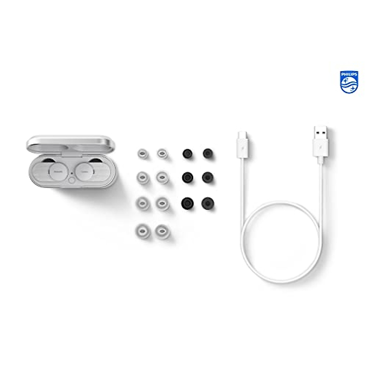 PHILIPS Fidelio T1 True Wireless Headphones with Active Noise Canceling Pro+, Audiophile Quality, White