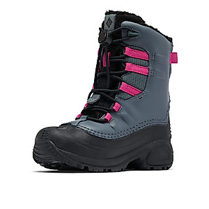 Columbia Youth Unisex Bugaboot Celsius, Graphite/Wild Fuchsia, 3