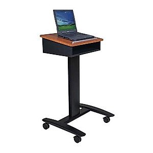 Balt MooreCo Lumina Mobile Lectern 27574 Podium, cherry/black