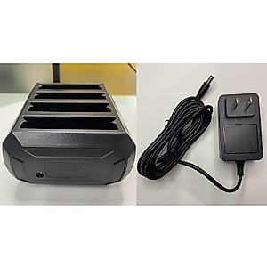 4-Slot Charging Cradle for Zebra TC51 TC510K TC52 Battery Charger Cradle with Adapter for Zebra TC56 TC57 Charging Accessories for Scanner