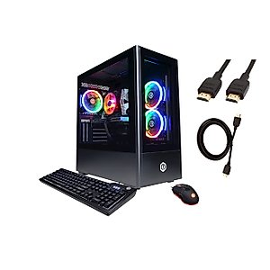 CyberpowerPC Gamer Xtreme Gaming Desktop Computer | Intel Core i7-11700F | GeForce RTX 3060 Ti | 32GB DDR4 | 1TB SSD+1TB HDD | Include Mouse and Keyboard | Win11 | with HDMI Cable Bundle