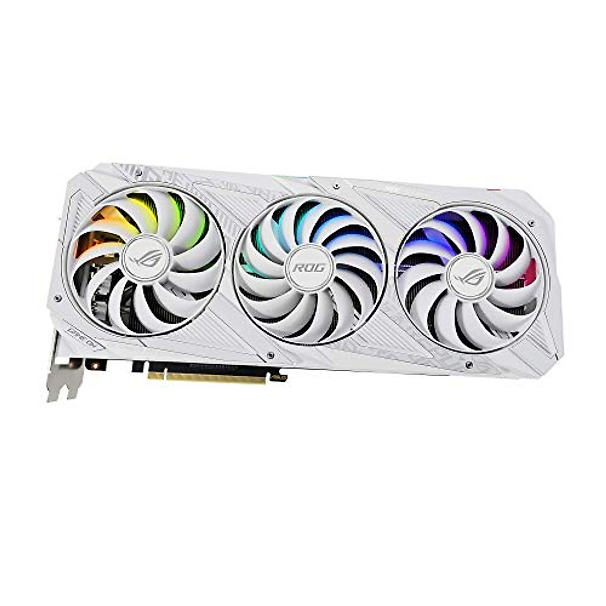 ASUS ROG STRIX NVIDIA GeForce RTX™ 3080 White OC Edition Gaming Graphics Card (PCIe 4.0, 10GB GDDR6X, HDMI 2.1, DisplayPort 1.4a, White color scheme, Axial-tech Fan Design, 2.9-slot, Super Alloy Power