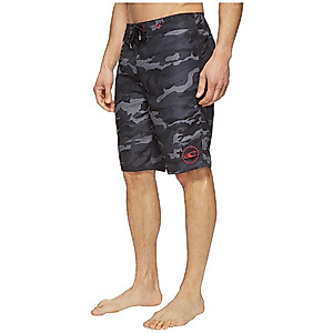 O'NEILL Mens Santa Cruz Printed 2.0 Swim, Black Camo, 28