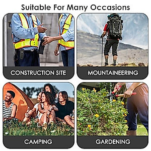 Mabor Pocket Knife Sheath 5 Inch Leather Knife Holster Portable Pocket Knife Belt Holder with Snap Closure and Belt Loop Accessory for Outdoor Climbing Camping Cycling