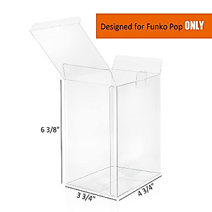 Funko Pop Protector for 4 inch Pop, 20 Packs 0.4mm Thick Funko- Pop Case Holder Display Case Container Shield - Ultra Protection