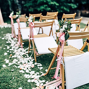 Pink Ribbon 1 Inch Pink Satin Ribbon Stocking Stuffers for Wedding Party Christmas Decorations Pink Bows Making Flower Bouquet Wrapping